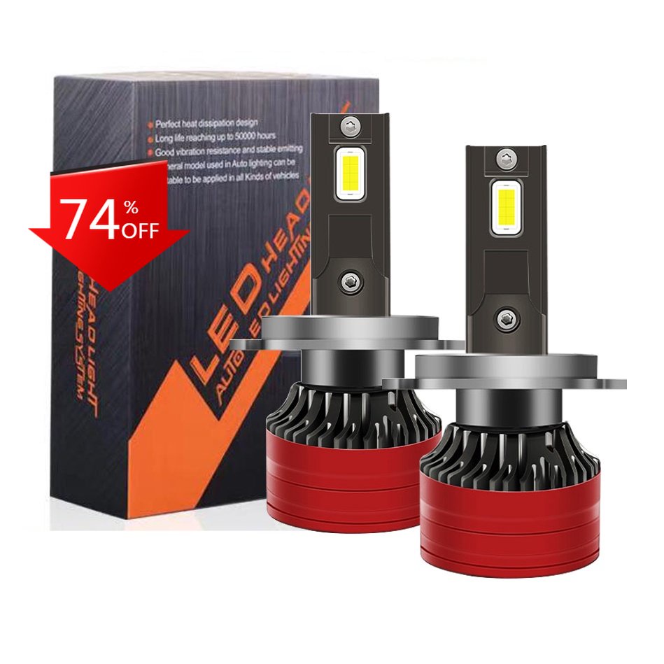 2PCS H7 H4 LED 20000LM Headlight 3570 Chip H1 H8 H9 9005 9006 6500K Super Bright | Shopee Malaysia