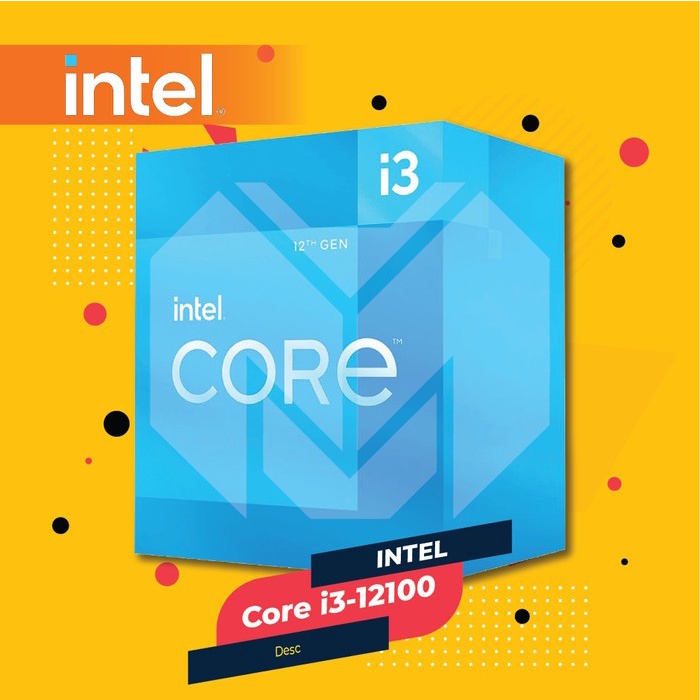 Intel Core i3-12100 LGA1700 4 Core 8 Thread Alder Lake Processor | Shopee Malaysia