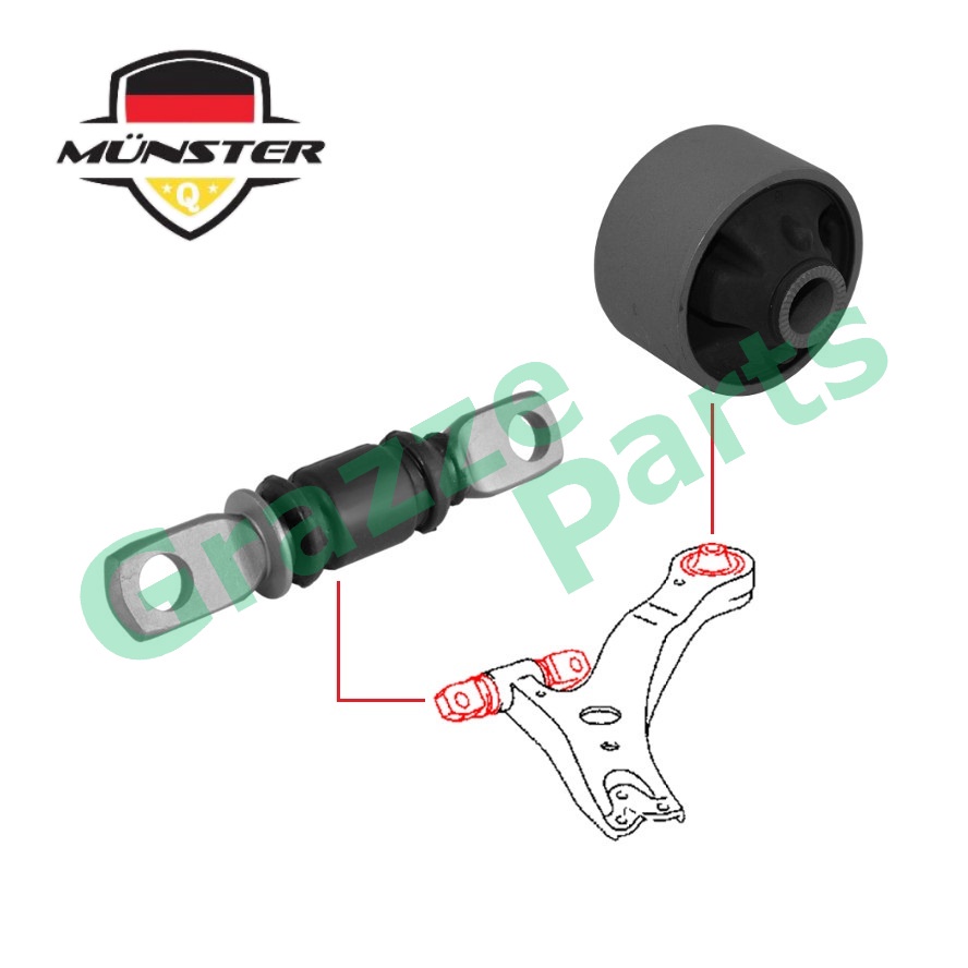 (1pc) Münster Front Lower Control Arm Bush (Big / Long) Toyota Camry ...