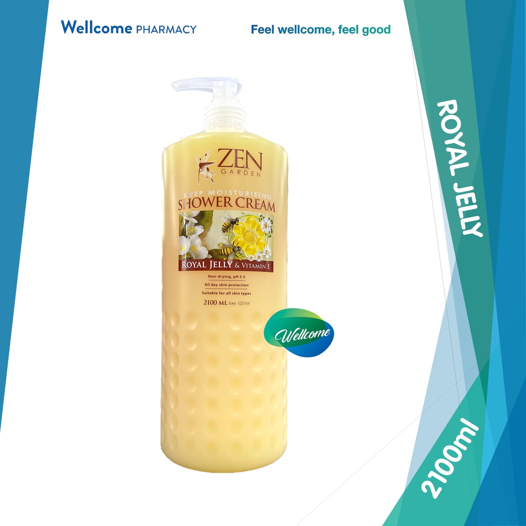 Zen Garden Deep Moisturising Shower Cream - Royal Jelly & Vitamin E ...