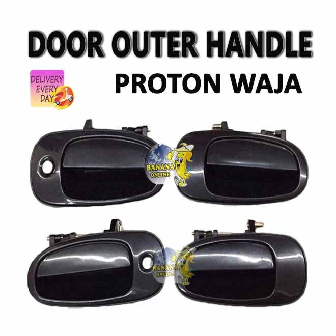Proton Waja FRONT / REAR Door Outer Handle (BLACK) | Shopee Malaysia