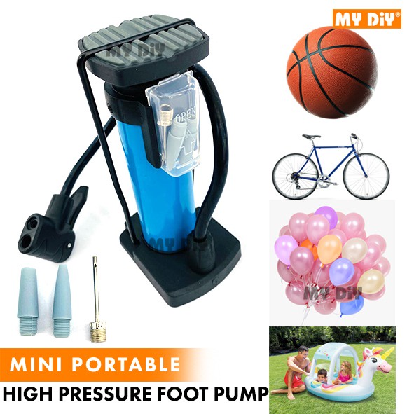HEAVY DUTY BUSTER Bicycle Foot Pump Double Cylinder Foot Pump Pam ...