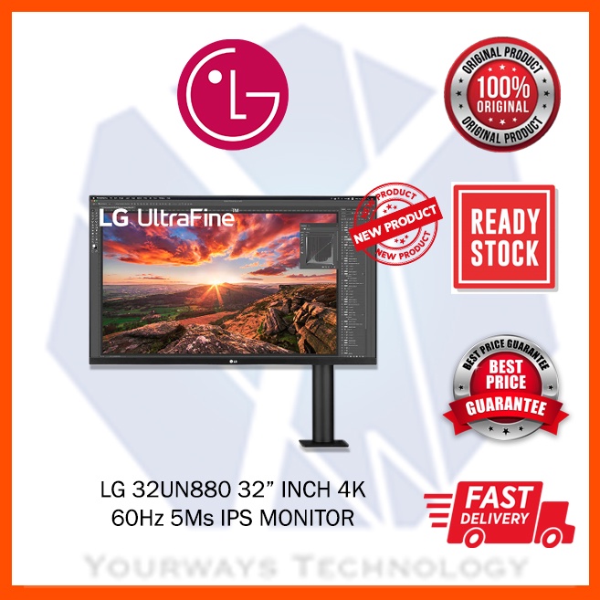 LG 32UN880 32" Inch 60Hz 5ms 4K UHD IPS Monitor | Shopee Malaysia