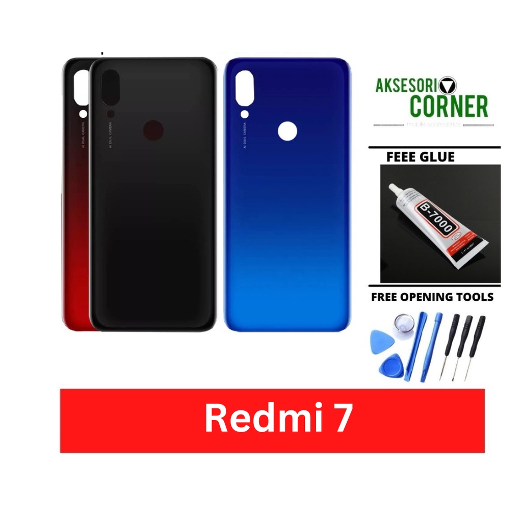 REDMI 7 BACK GLASS COVER BATTERY BACK PANEL HOUSING REPLACEMENT PART ...