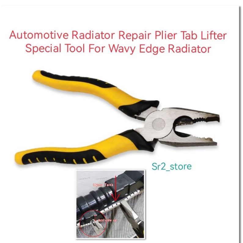 Automotive Radiator Repair Plier Tab Lifter Special Tool For Wavy Edge ...