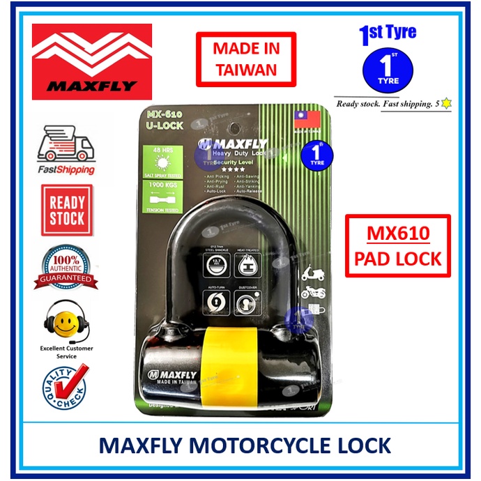 MAXXIS MAXFLY MX610 PADLOCK/ PAD LOCK [PADLOCK for Door/Motor/Bike ...