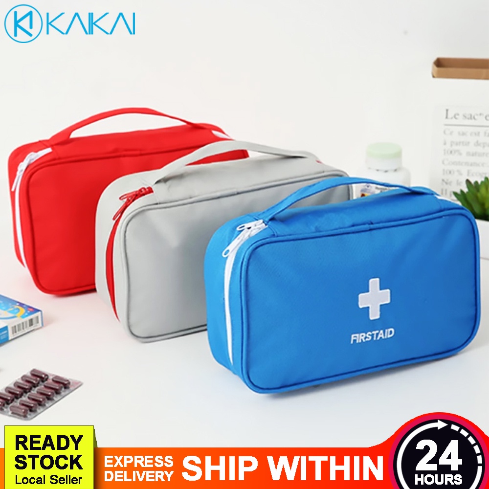 🔥 LARGE CAPACITY 🔥 Portable First Aid Kit Storage Bag Medical Supplies ...