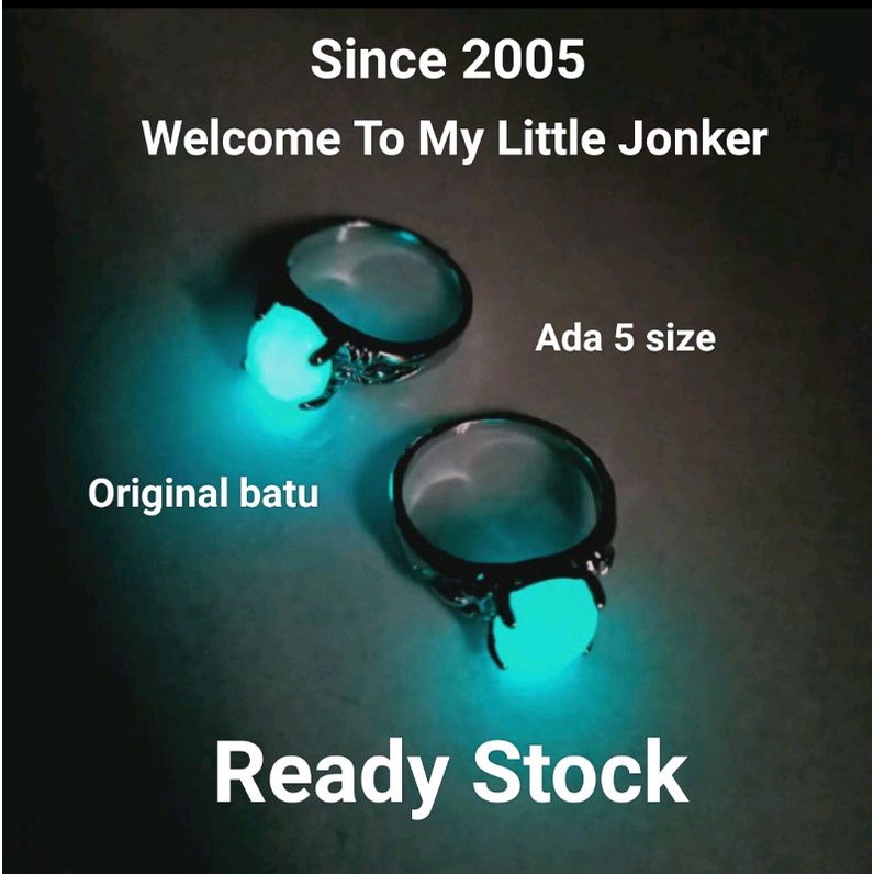 ORIGINAL CINCIN BATU GELIGA ULAR BERCAHAYA / CINCIN BATU FOSFOR GLOW IN ...