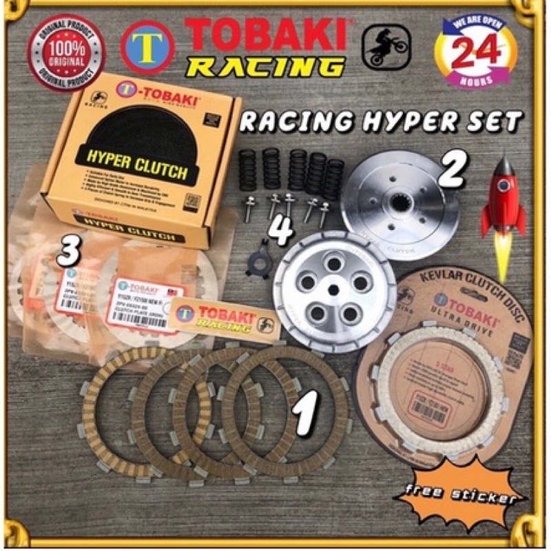 TOBAKI HYPER CLUTCH LC135/ Y15/SRL110/SRL115 Fi/Y125Z/ RS150/EX5/Y110 ...