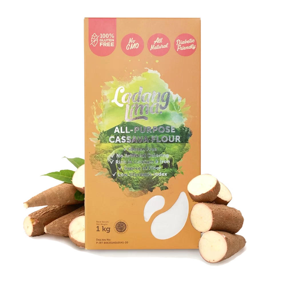 Ladang Lima Cassava Flour 1kg (All Porpuse Flour Ladang Lima) | Shopee ...