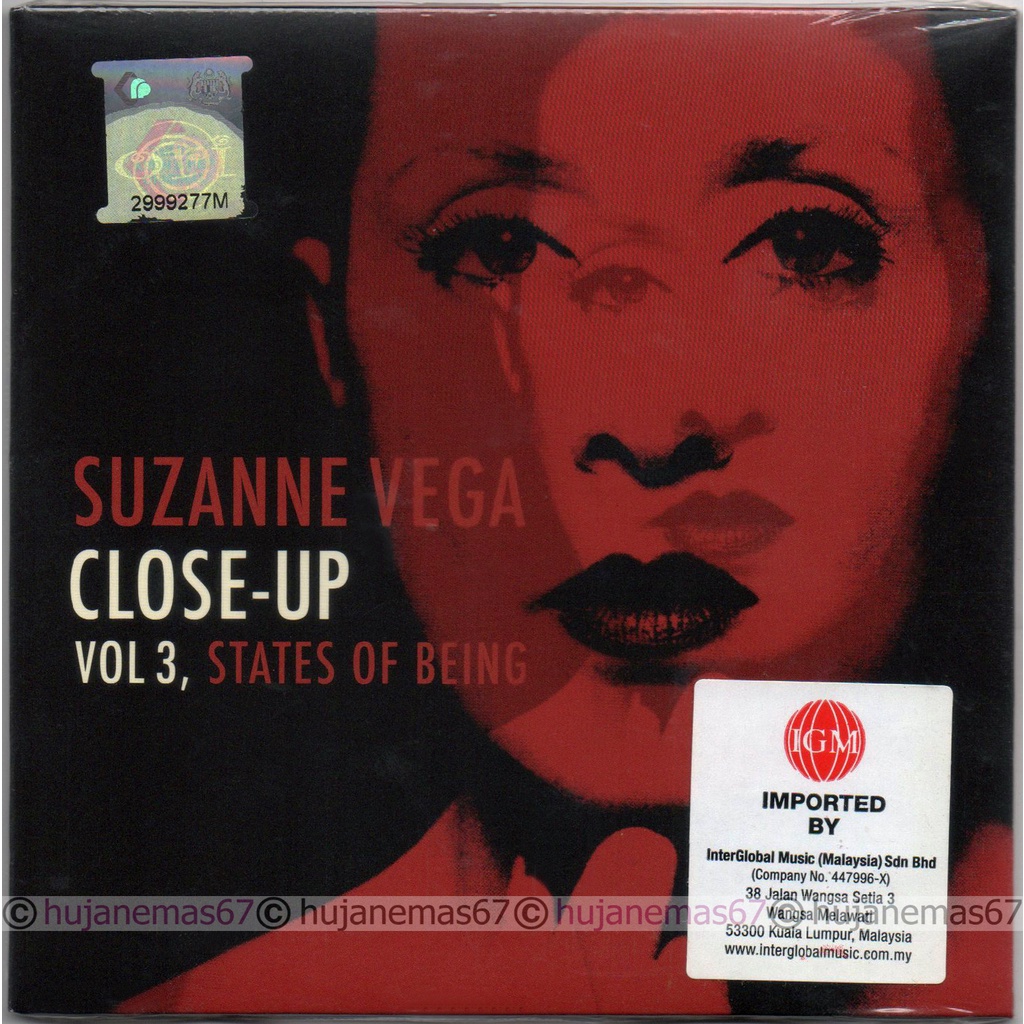 SUZANNE VEGA - Close-Up Vol 3 (States of Being) EU EDITION GATEFOLD ...