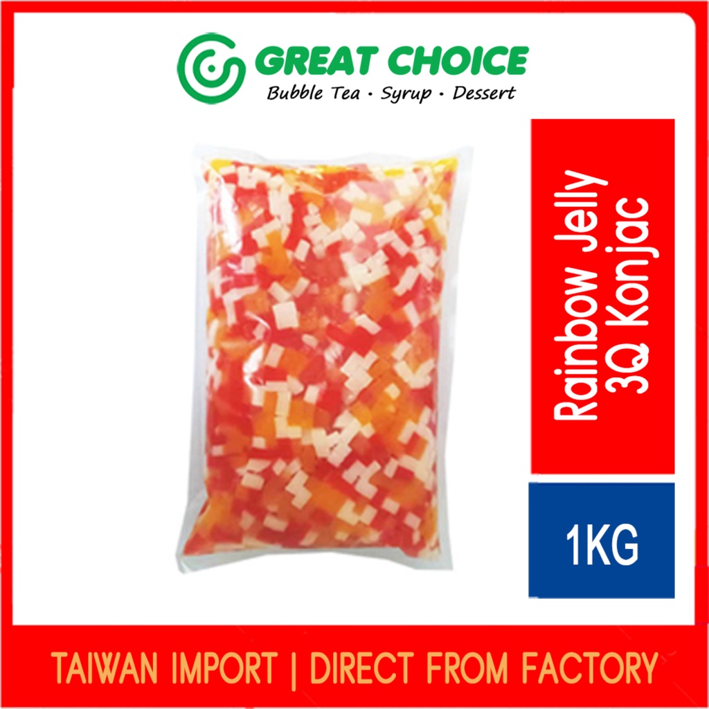 RAINBOW JELLY KONJAC 1KG - CAFE BUBBLE TEA DESSERT | Shopee Malaysia