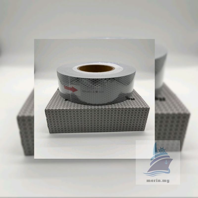 SOLAS REFLECTIVE TAPE SOLAS 50MM X 45.7M SOLAS APPROVED | Shopee Malaysia