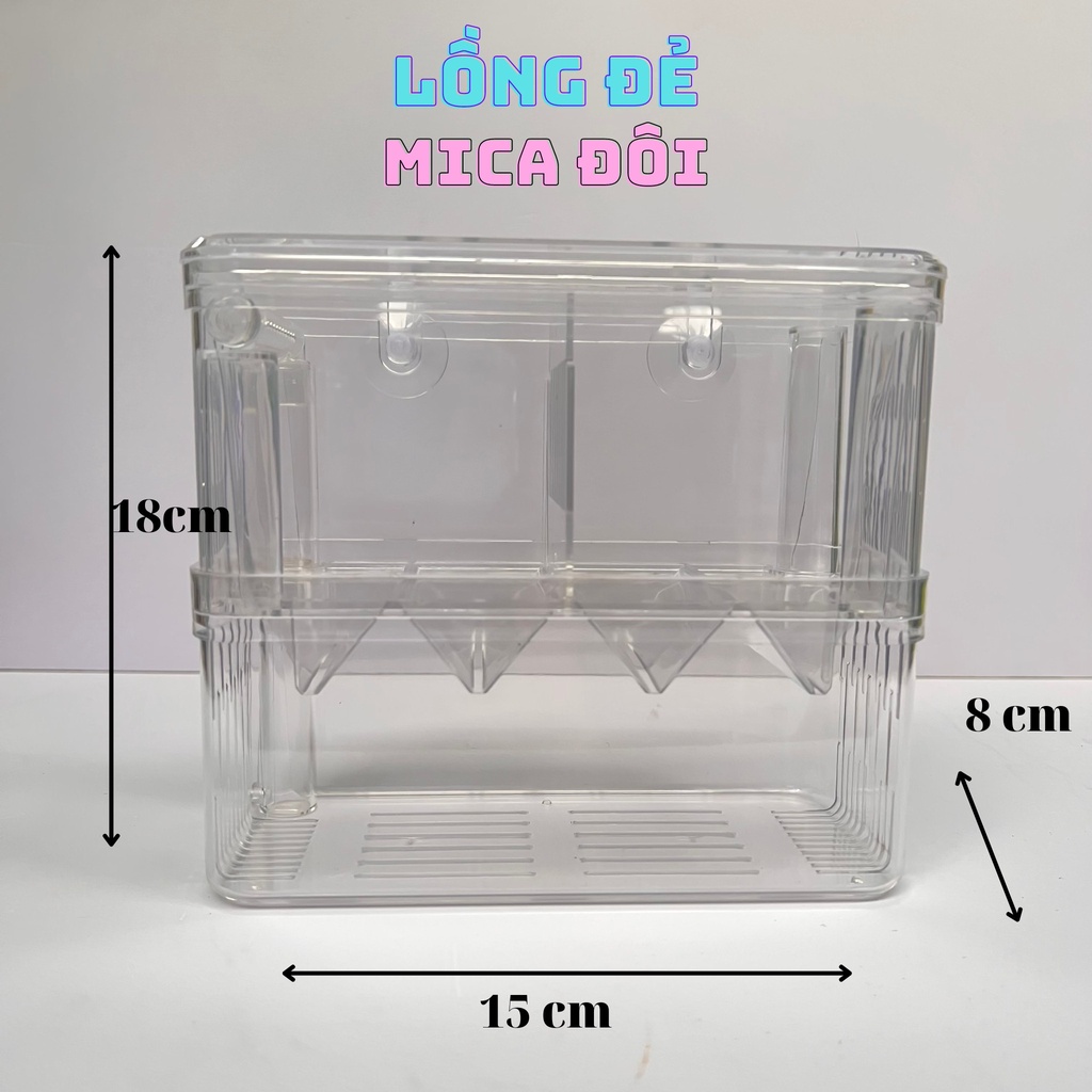 Double mica spawning cage, safe spawning for fish | Shopee Malaysia