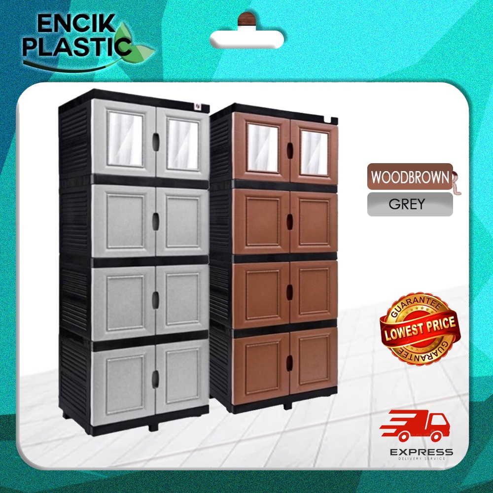 4 TIER PLASTIC STORAGE CABINET / 4TINGKAT CABINET PLASTIC/ALMARI ...