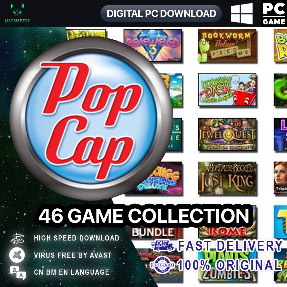 🖥️PC GAME🖥️ Popcap 46 Game Collection [DIGITAL DOWNLOAD & OFFLINE] | Shopee Malaysia