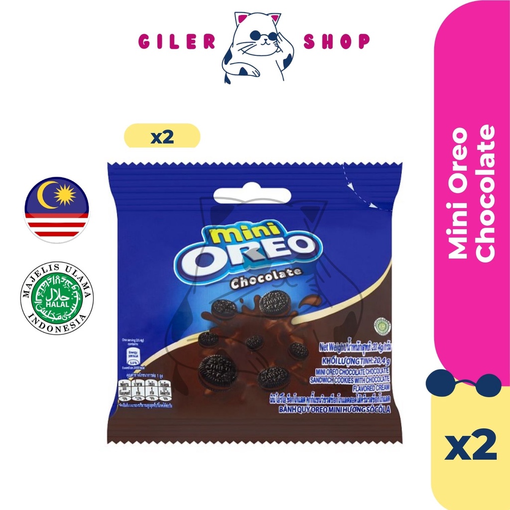 mini oreo biscuits mini oreo cookies chocolate cookies original Biskut ...