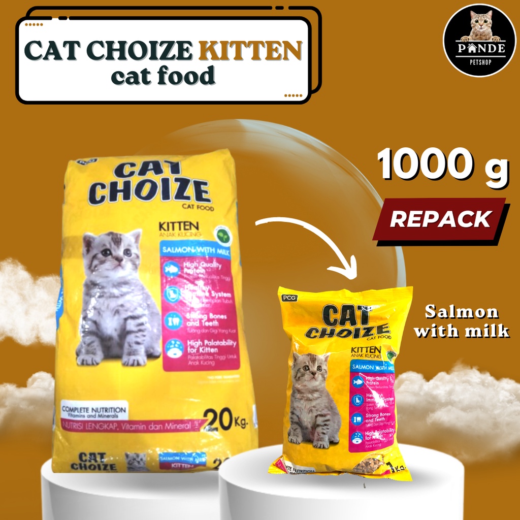 Cat CHOIZE Kitten Tuna & Salmon With Milk Flavor Pet Food CAT Food ...