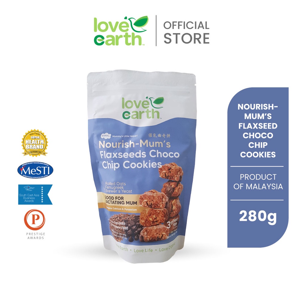 MamaBliss Flaxseed Choco Chip Cookies 280g | Shopee Malaysia