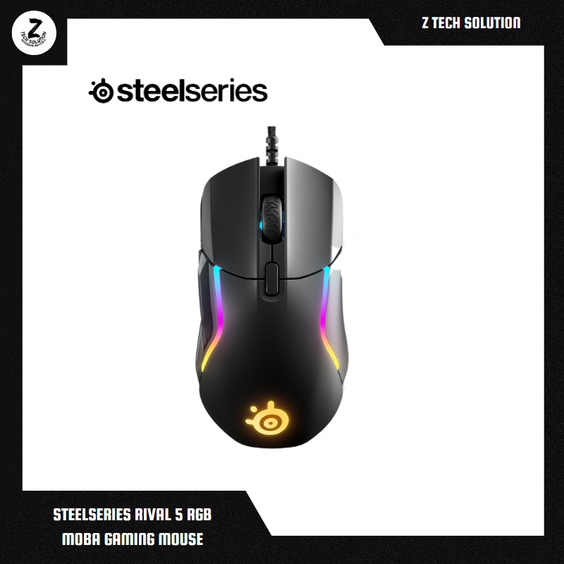 SteelSeries Rival 5 RGB Gaming Mouse (62551) | Shopee Malaysia