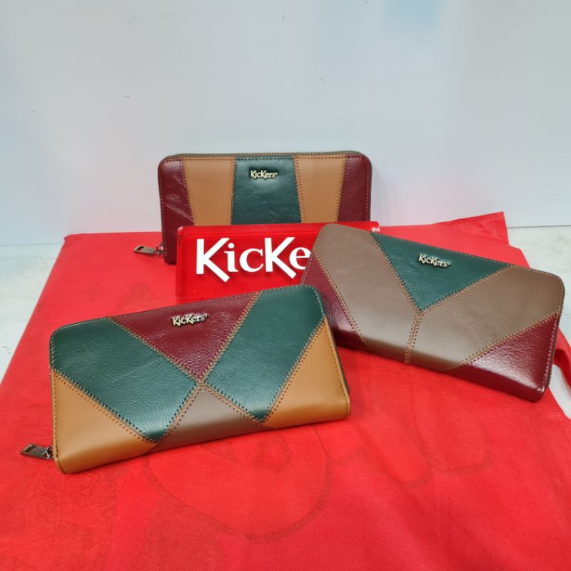 Kickers genuine leather mix colour ladies long purse ( KIC 0131/0132 ...