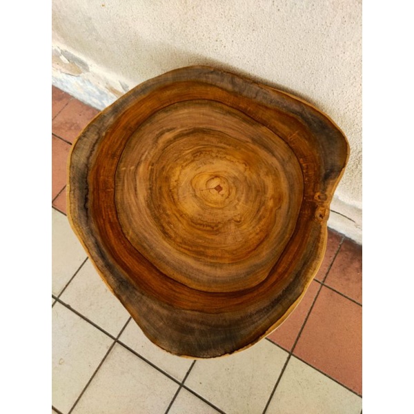 Solid Wood Slab 16-18 Inch Kayan Wood & Rain Tree Wood & Kayu Jati ...