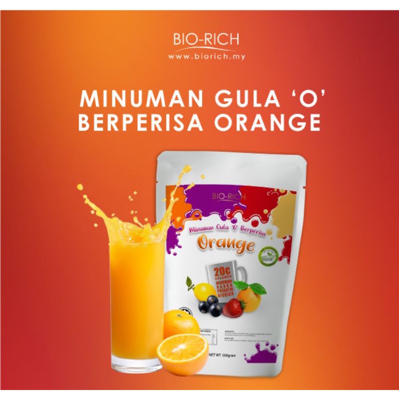 MINUMAN GULA "O" 4 PERISA ( Orange / Lemon Tea / Strawberry ...