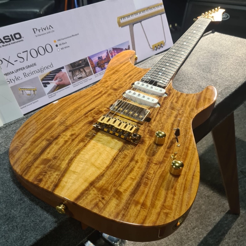 Soloking MS-413 Modern Electric Guitar - Natural Koa Gloss (MS413 / MS ...