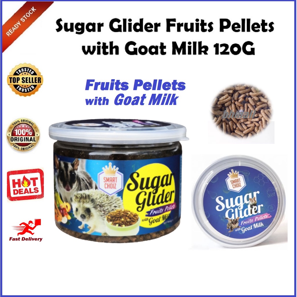 Smart Choice Sugar Glider Fruits Pellets With Goat Milk 120g | Shopee ...