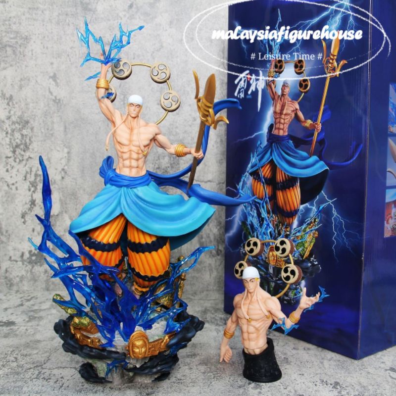 🔥READY STOCK🔥45CM ONE PIECE BP THUNDER GOD ENEL TWO BODY COPY RESIN ...