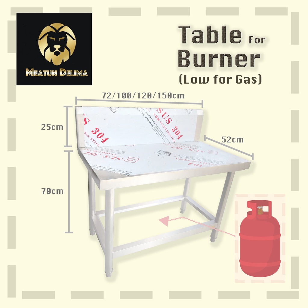 Stainless Steel DIY Table for Burner or Working Table Worktable Gas ...