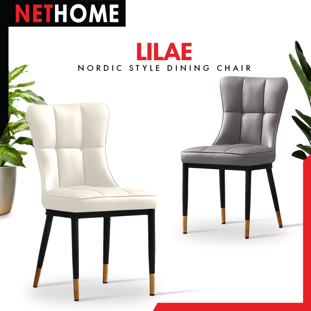⚡️NETHOME⚡️LILAE NORDIC STYLE DINING CHAIR | Shopee Malaysia