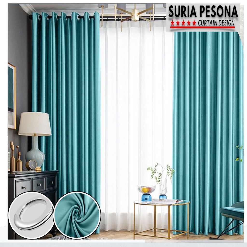 A8-Ready Made Curtain!!! Siap Jahit Langsir,Langsir RAYA Kain Tebal ...