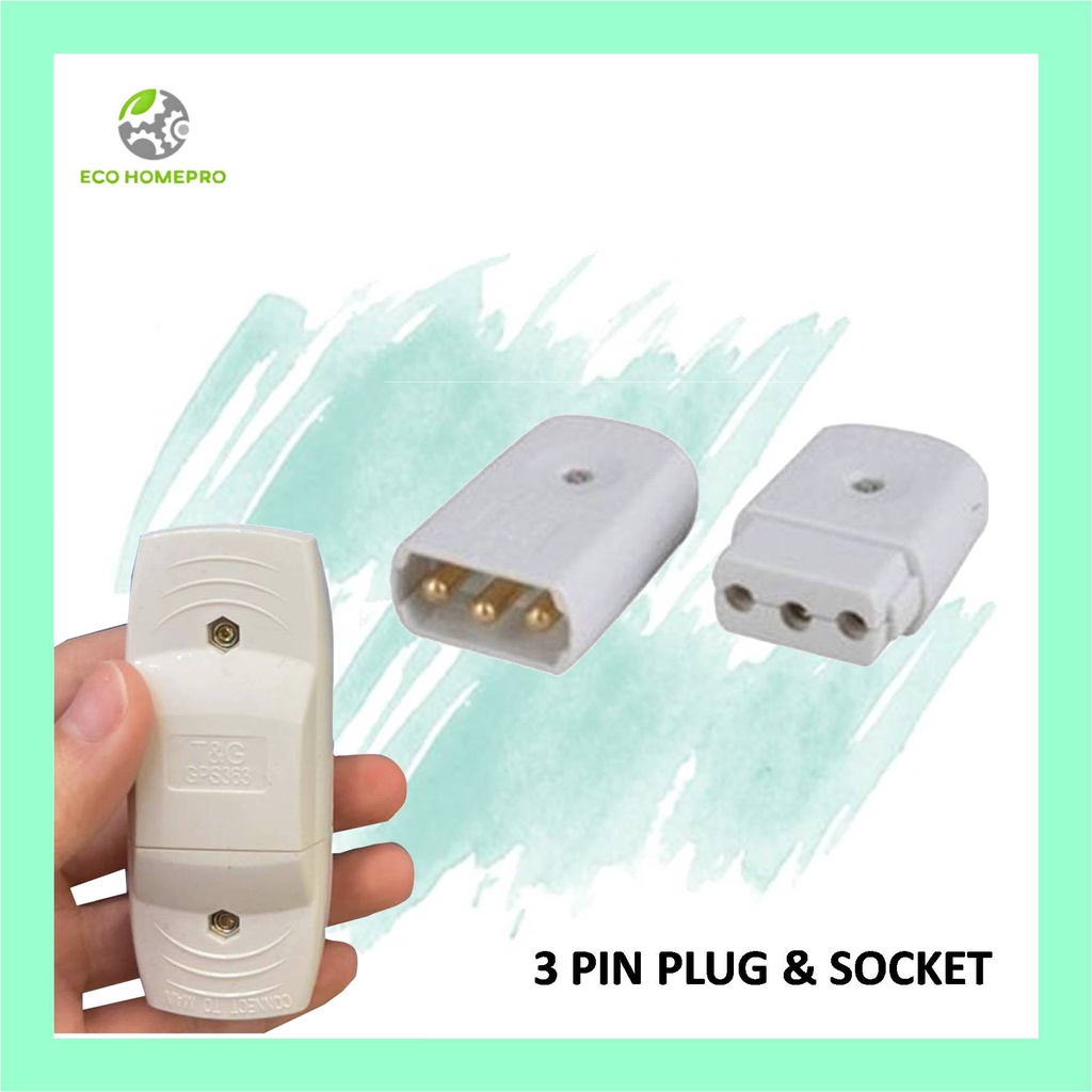 T&G 16A 3 Pin Round Plug & Socket | Shopee Malaysia