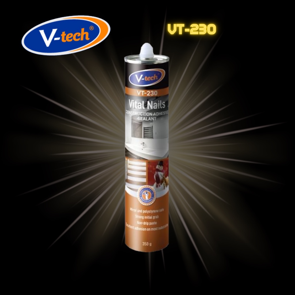 VTech VT-230 Vital Nails Construction Adhesive Sealant Wainscoating Max ...