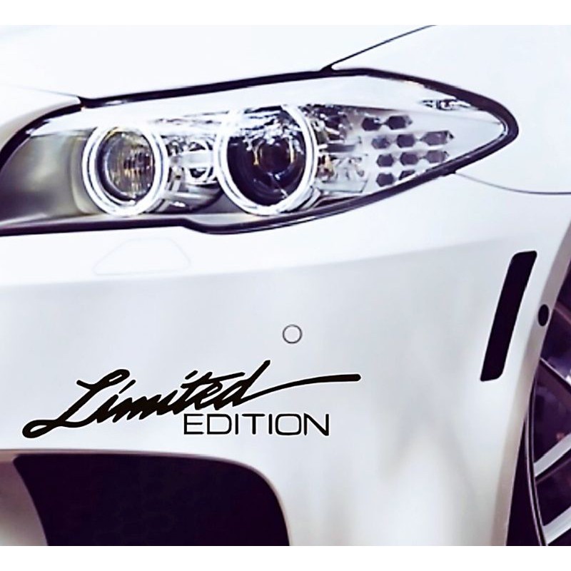 Car Motorcycle Laser Limited Edition Reflective 3D Stickers Front Rear ...