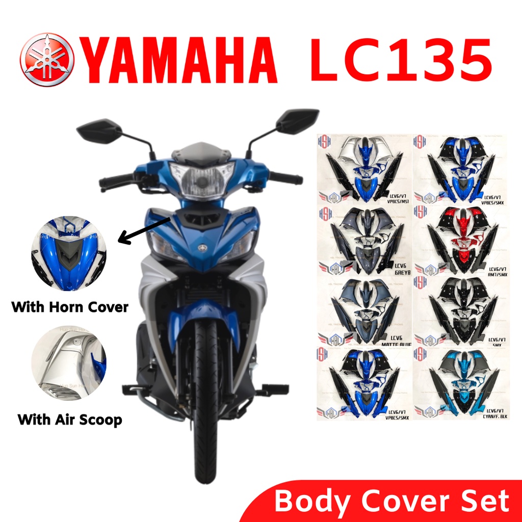 YAMAHA 135LC V6 V7 4 Stroke Body Cover Set Body Kit Color Part Parts ...