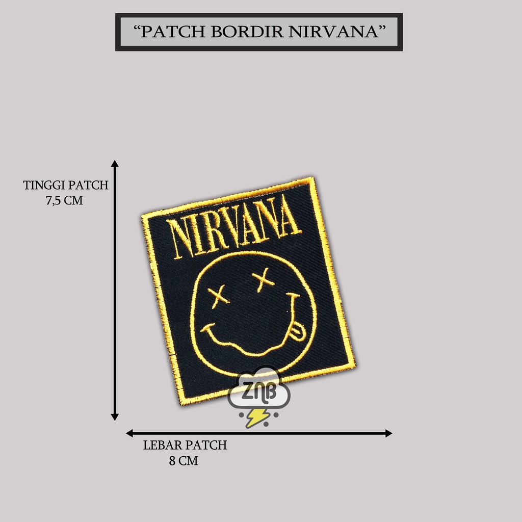 Quality Nirvana Embroidery Patch/Nirvana logo Sewing Embroidery Patch | Shopee Malaysia