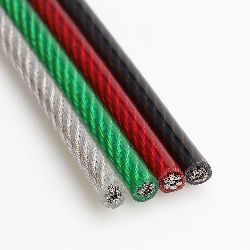 Colour Black/Clear/Red/Green/PVC Coated SUS 304 Stainless Steel OD Wire ...