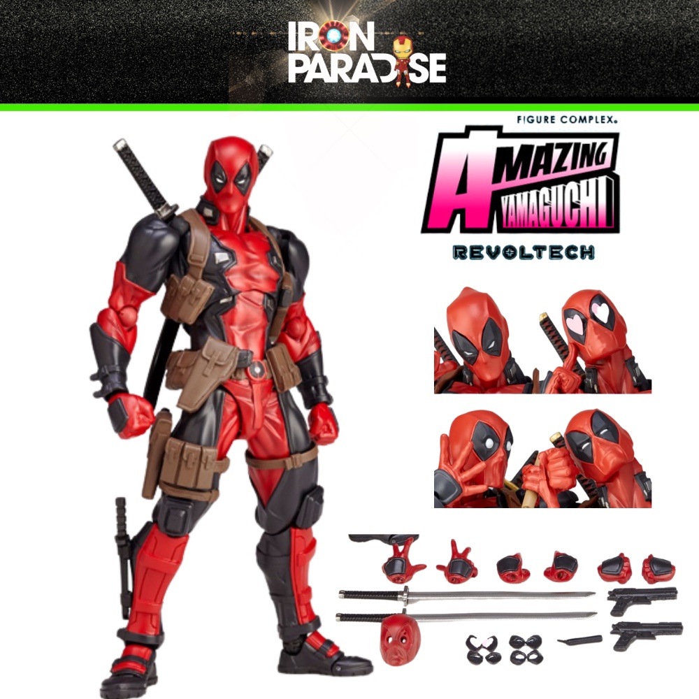 [Ready Stock] Amazing Yamaguchi Deadpool Marvel Action Figure | Shopee ...