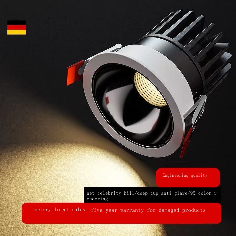 Wall Washing Light - Deep hidden anti-glare cob spotlight ceiling lamp ...