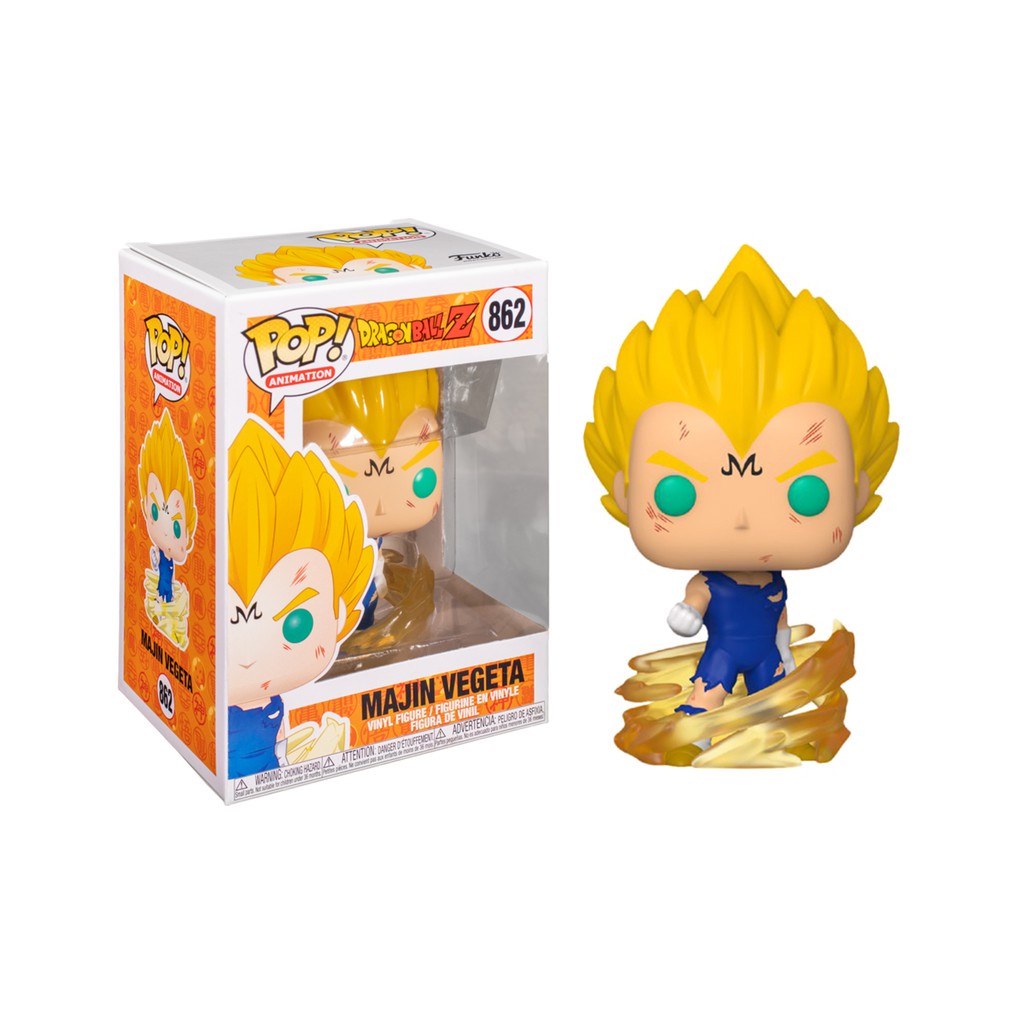 ORIGINAL Funko Pop No. 862 Dragon Ball Z Majin Vegeta Vinyl Figures ...