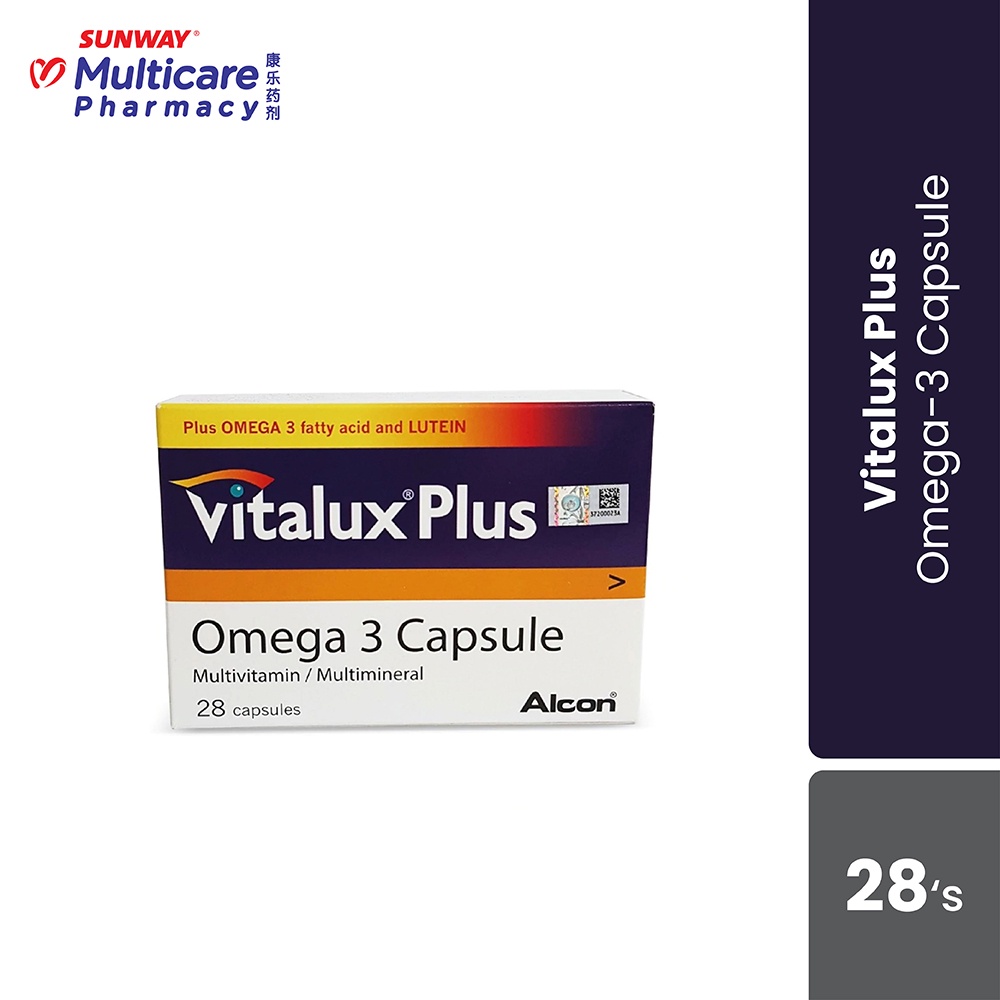 Vitalux Plus Omega 3 Cap (28'S) | Shopee Malaysia