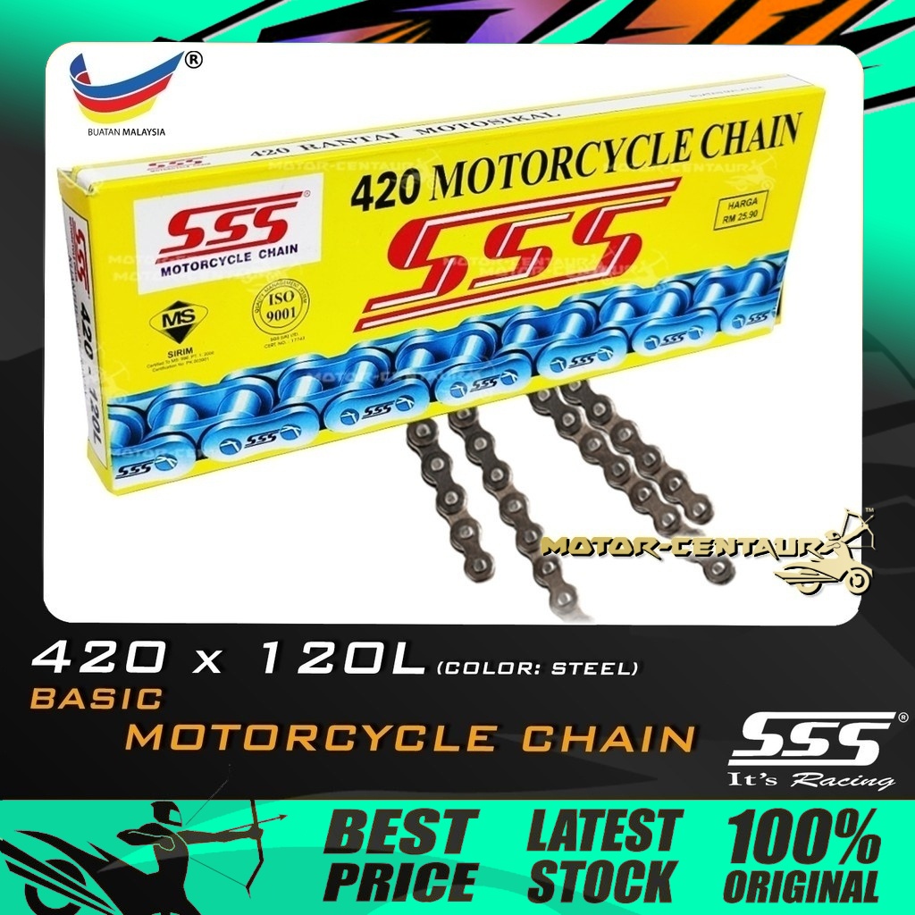 RANTAI SSS CHAIN 420 X 120L | Shopee Malaysia