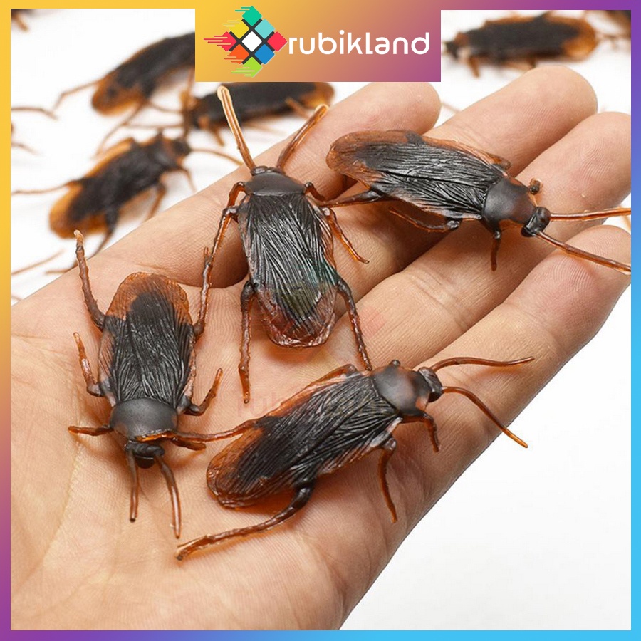 Plastic Cockroach Prank Toy Realistic Fake Insects Prank Game Stress ...
