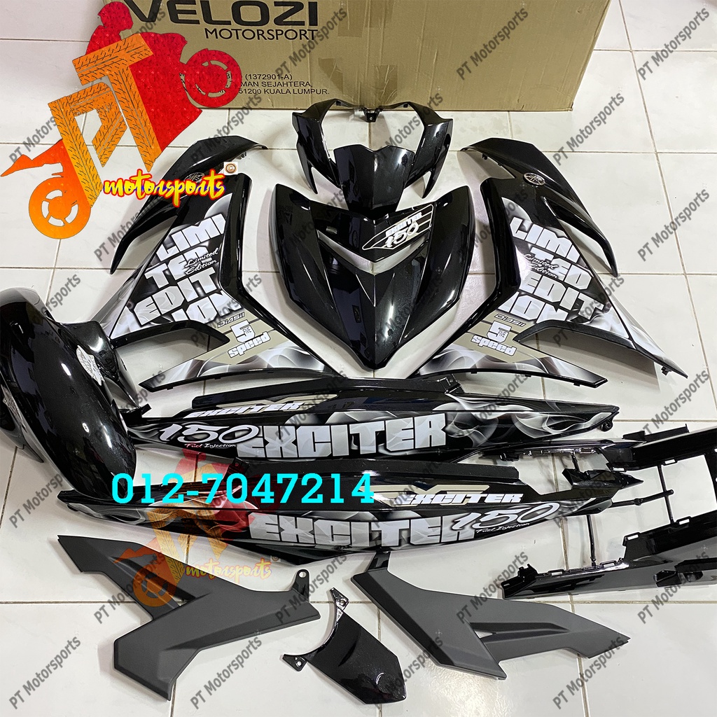 Yamaha Y15V1 V2 Y15ZR Ysuku Cover Set Black VELOZI Copper 150 Black ...