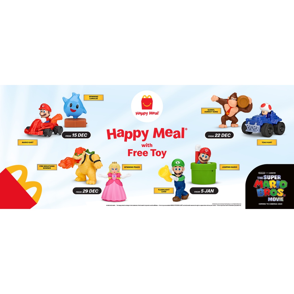 Mcdonalds Happy Meal Super Mario Bros Movie Mainan Budak Perempuan ...
