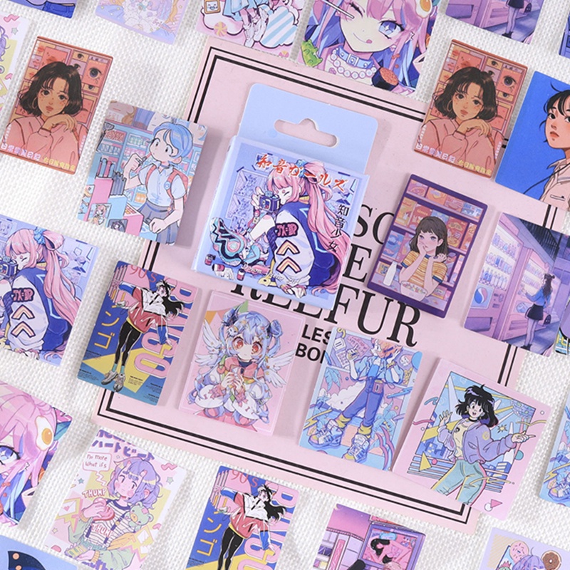 Imoda 46sheets/box Korean Style Boxed Stickers Self-adhesive Creative ...