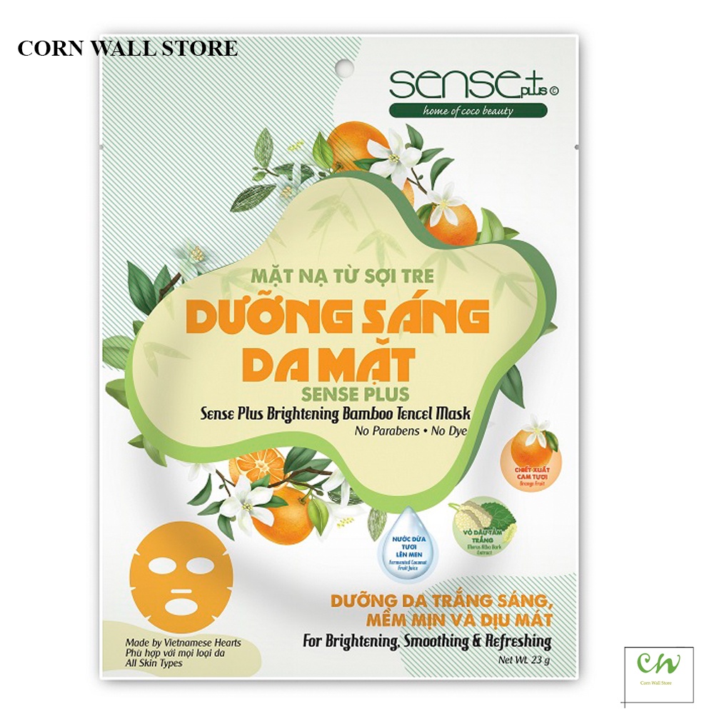 Sense Bamboo Fiber Mask Brightens Face 23g | Shopee Malaysia