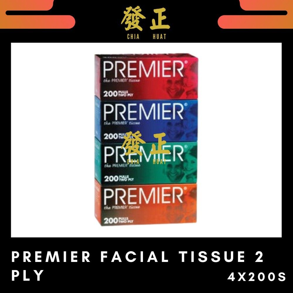 Premier Facial Tissue Tissue Box 2 Ply 200s x 4 Boxes | Shopee Malaysia